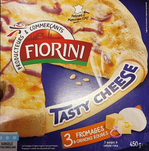 Score santé de FIORINI (INTERMARCHÉ) 3 FROMAGES & OIGNONS ROUGES ...