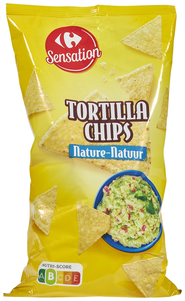 Score santé de CARREFOUR SENSATION TORTILLA CHIPS NATURE - Testachats santé