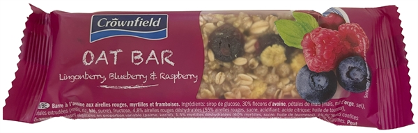 Test CROWNFIELD (LIDL) OAT BAR LINGONBERRY, BLUEBERRY & RASPBERRY ...