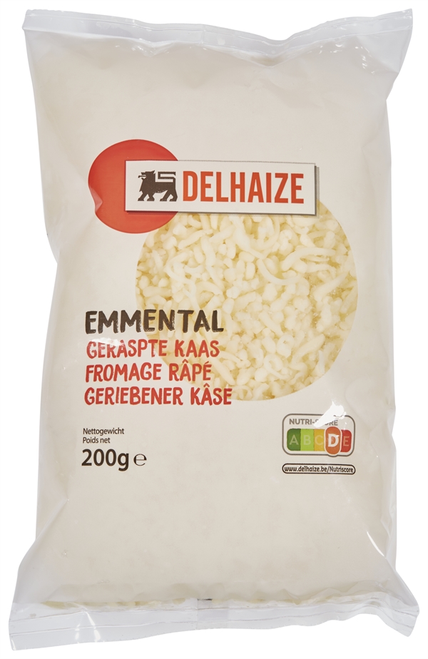 Test DELHAIZE EMMENTAL FROMAGE RÂPÉ - Testachats santé