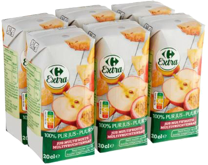 Test CARREFOUR EXTRA JUS MULTRIFRUITS - Testachats santé