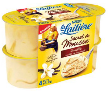 Test LA LAITIÈRE (NESTLÉ) SECRET DE MOUSSE VANILLE COULIS DE CARAMEL ...