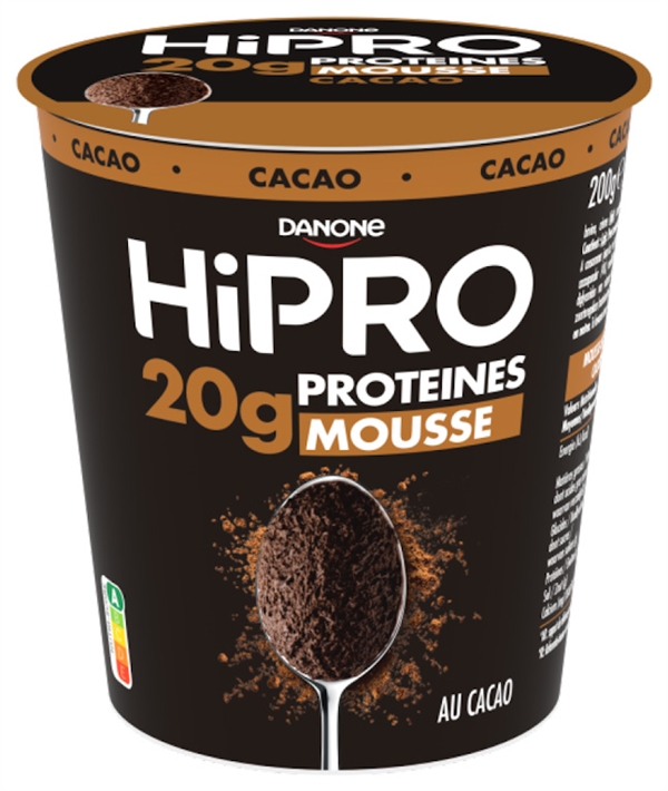 Score santé de DANONE HIPRO 20G PROTEINES MOUSSE CACAO - Testachats santé